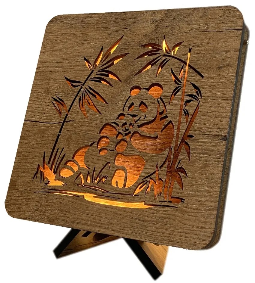 Li-Go "Pandy" lampa 19x19cm provedení povrchu: oliva