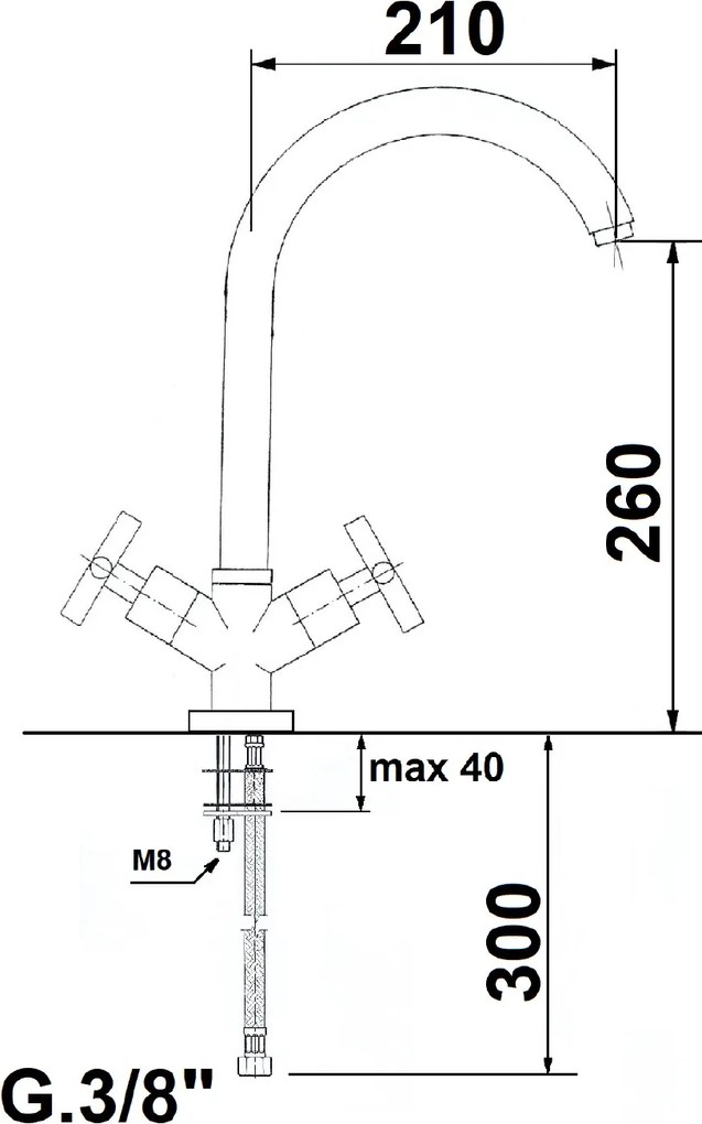 Sapho AXIA 509 dřezová baterie chrom