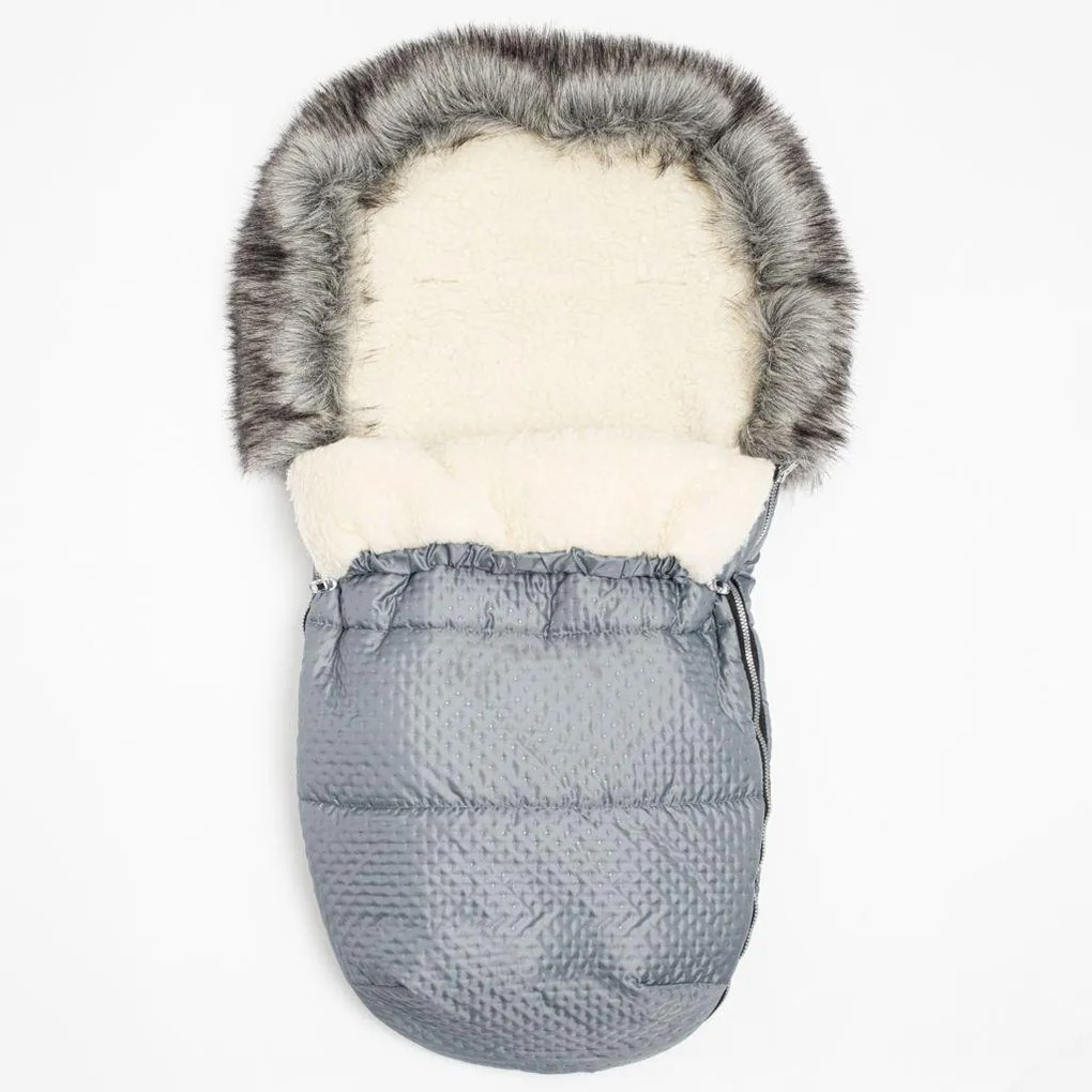 NEW BABY Zimní fusak New Baby Lux Wool Grey
