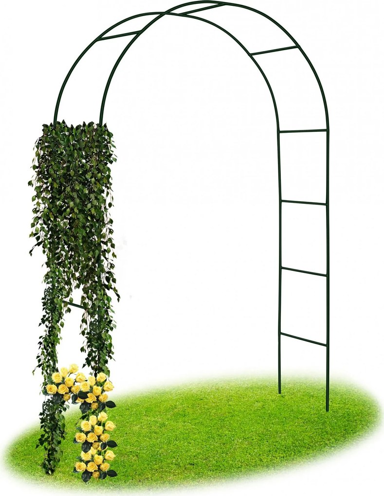 Zahradní kovová pergola 240 cm - oblouk