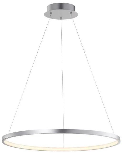 LD 11524-21 CIRCLE LED závěsné svítidlo, kruhové, Ø60cm, stříbrná 3000K - LEUCHTEN DIREKT / JUST LIGHT