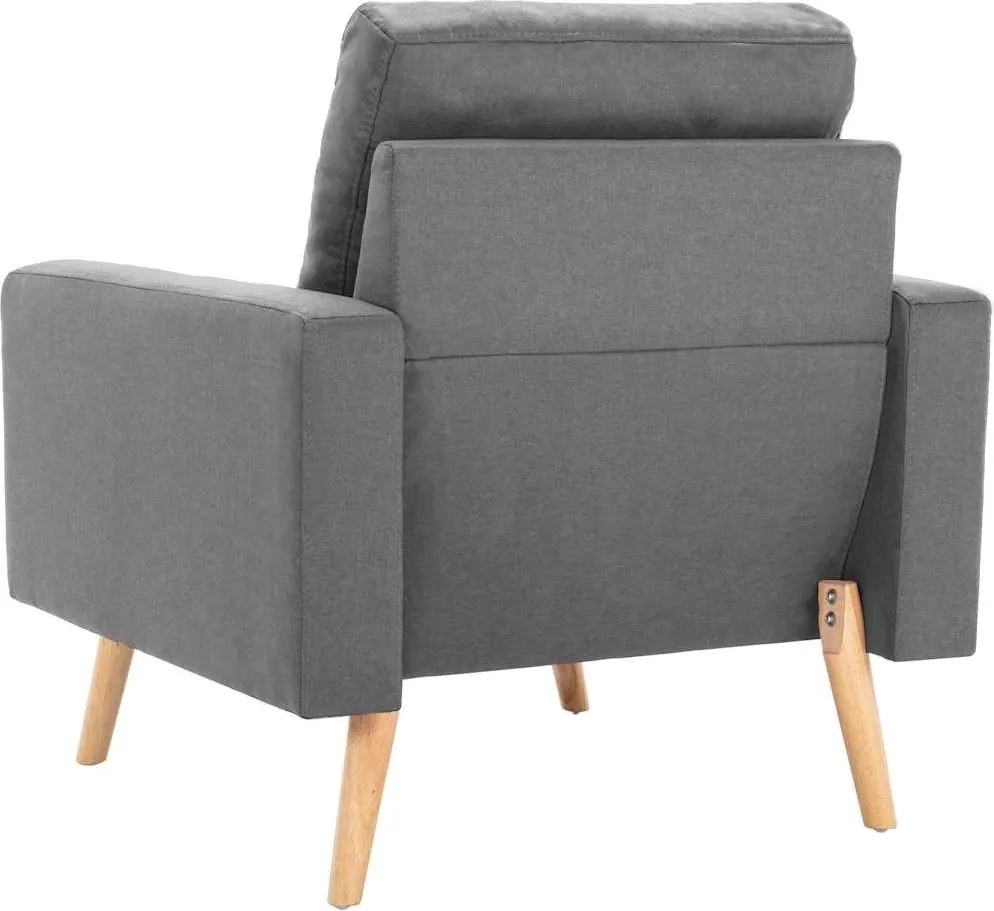 2dílná sedací souprava textil světle šedá 3056614