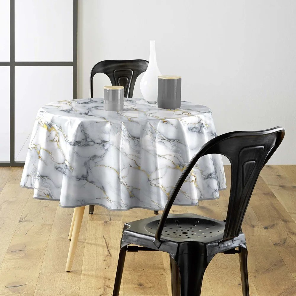 Omyvatelný ubrus ø 160 cm Marquina – douceur d'intérieur