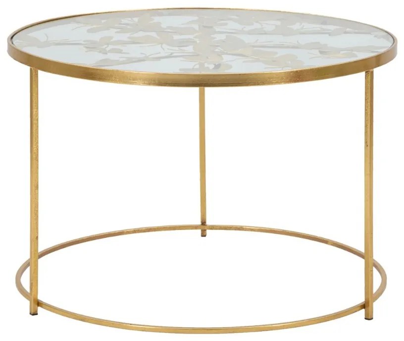 Designový konferenční stolek Jahmisey 60 cm zlatý