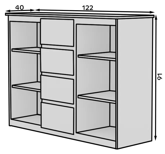 Komoda 2D4SZ 122 BENTE