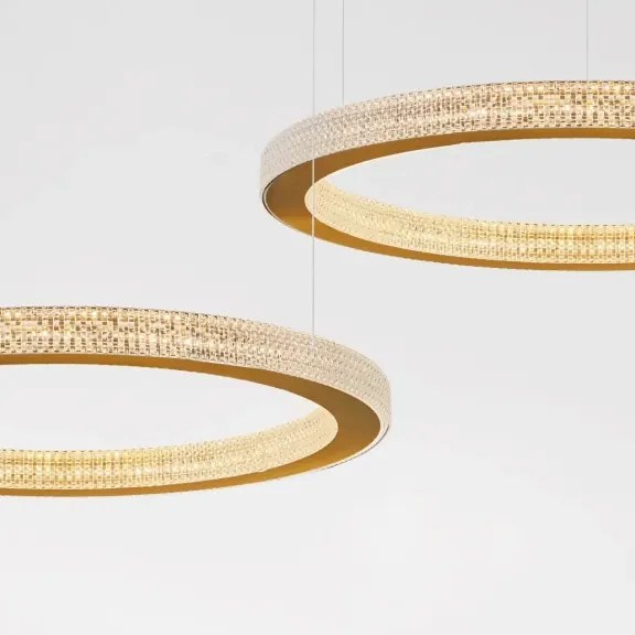 LED lustr Fiore 60 zlaté