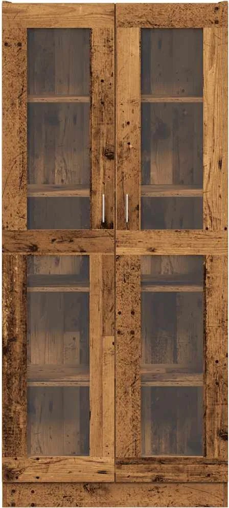 Skříň old wood 82,5 x 30,5 x 185 cm kompozitní dřevo 3318720