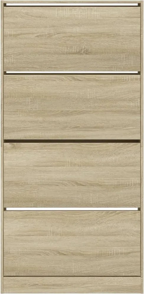 Botník se 4 výklopnými zásuvkami dub sonoma 80 x 21 x 163,5 cm 3214366