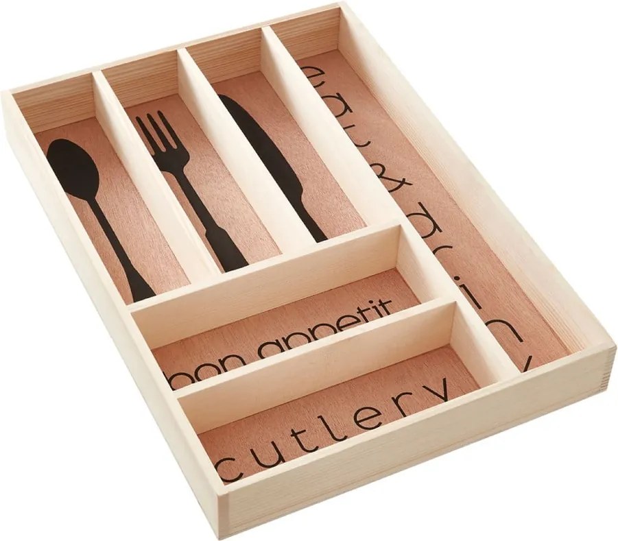 Dřevěný příborník do zásuvky v přírodní barvě 30 x 42 cm Bessan – Premier Housewares