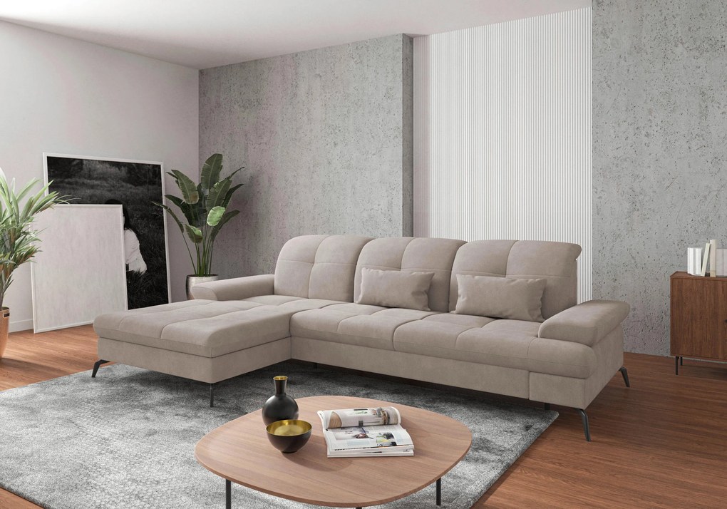 XXXLutz ROHOVÁ SEDAČKA, textil, šedobéžová Sit & More - Sedací soupravy - 000144009018