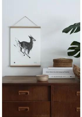 Plakát White-tailed Deer 30x40 cm Teemu Järvi Illustrations