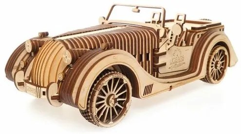 Ugears 3D dřevěné mechanické puzzle VM-01 Auto (roadster)