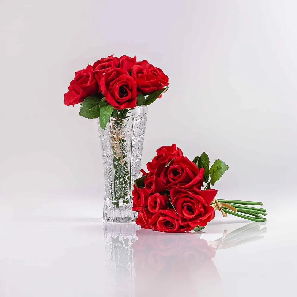Královská, hedvábná kytička luxusních růží TEREZIE