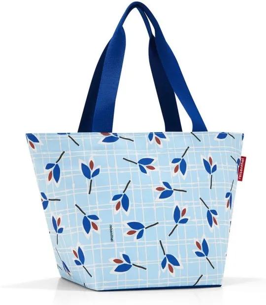 Nákupní taška přes rameno Reisenthel Shopper M Leaves blue