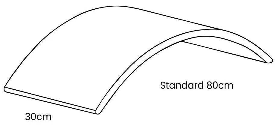 Balanční deska z borovicového dřeva v přírodní barvě 80x30x18 cm Montessori – Meowbaby
