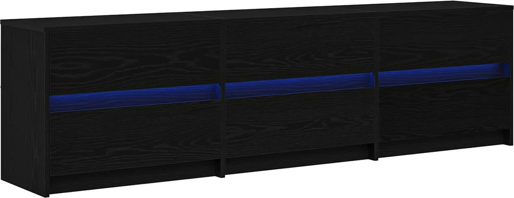 TV jednotky 180 x 34 x 50 cm Černý dub Kompozitní dřevo 3385630