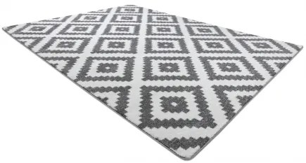 koberec SKETCH F998 Čtverce, krém šedý velikost 160x220 cm | krásné koberce cz