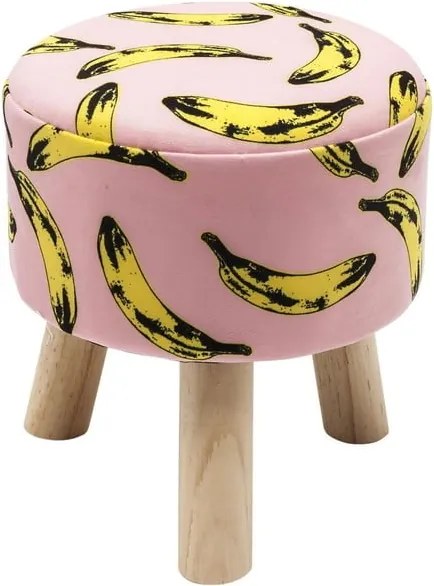 Vzorovaná stolička Kare Design Banana, ø 32 cm