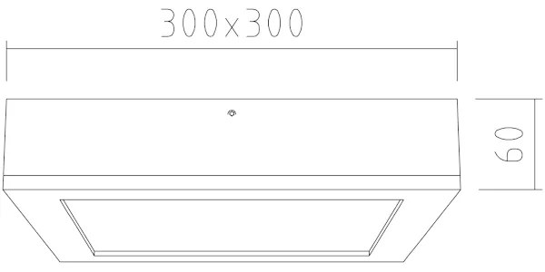 APLED - LED Stropní svítidlo QUADRA LED/24W/230V dub