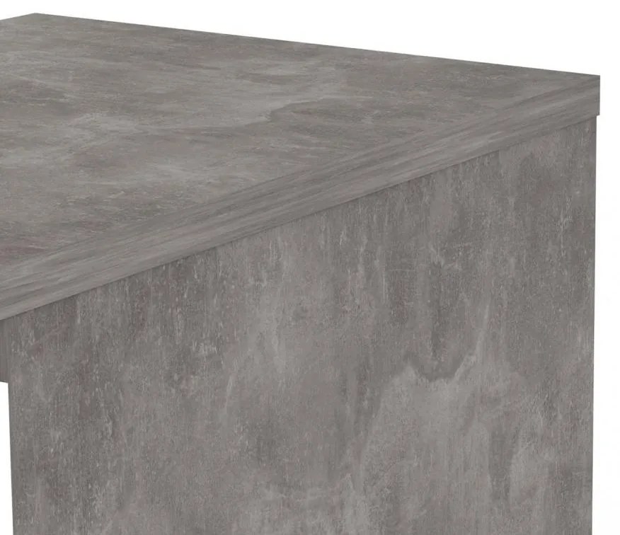 FALCO Noční stolek Simplicity 230 beton/bílý lesk