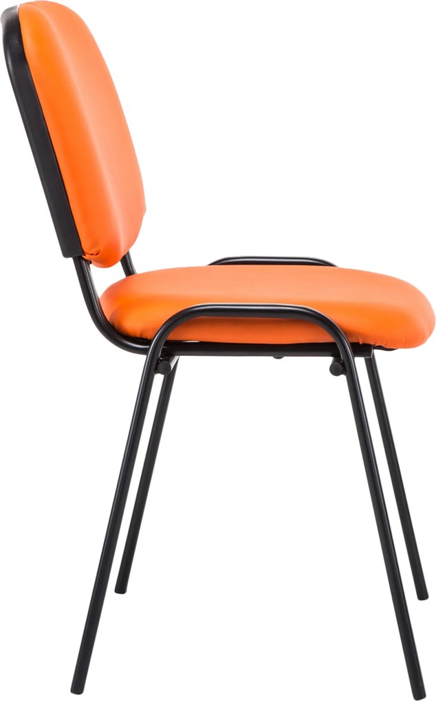 Konferenční židle Ken umělá kůže – oranžová