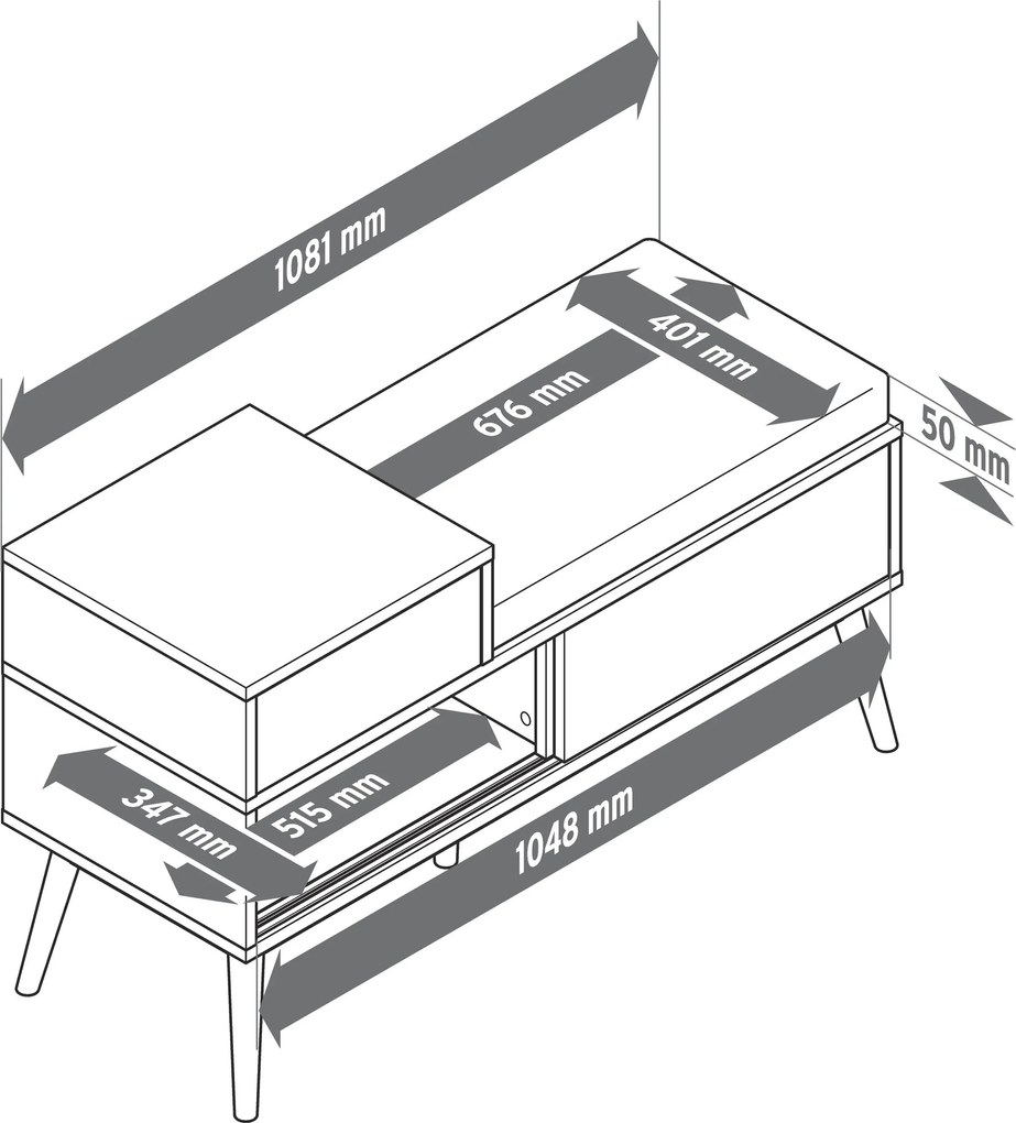 Tchibo - Lavice s přihrádkou na boty - barva: bílá