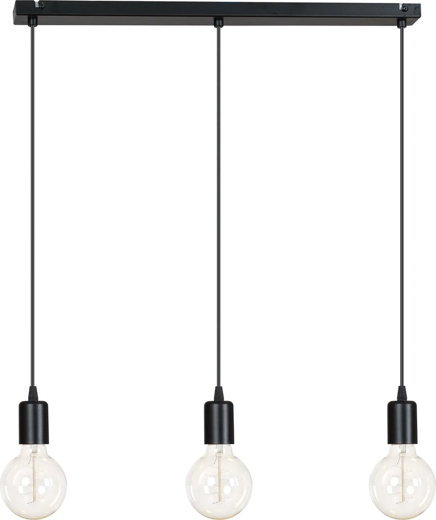 Závěsné Stropní Svítidlo Lustr Chrom Měď Edison Loft Trojitá Moderní