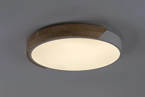 Rabalux 71417 - LED Stropní sv MAPLE2 LED/24W/230V 3000K bílá/dub pr. 41 cm