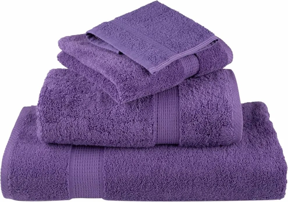 Prémiové mycí utěrky SOLUND 10 ks fialové 30x30 cm 600 g/m² 137349