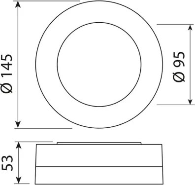 LED svítidlo McLED Draco R, 9W, 3000K, IP65, černá ML-513.016.19.0