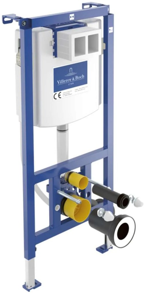 Villeroy & Boch ViConnect - Předstěnová instalace pro závěsné WC, výška 112 cm, se splachovací nádržkou pod omítku 92242700