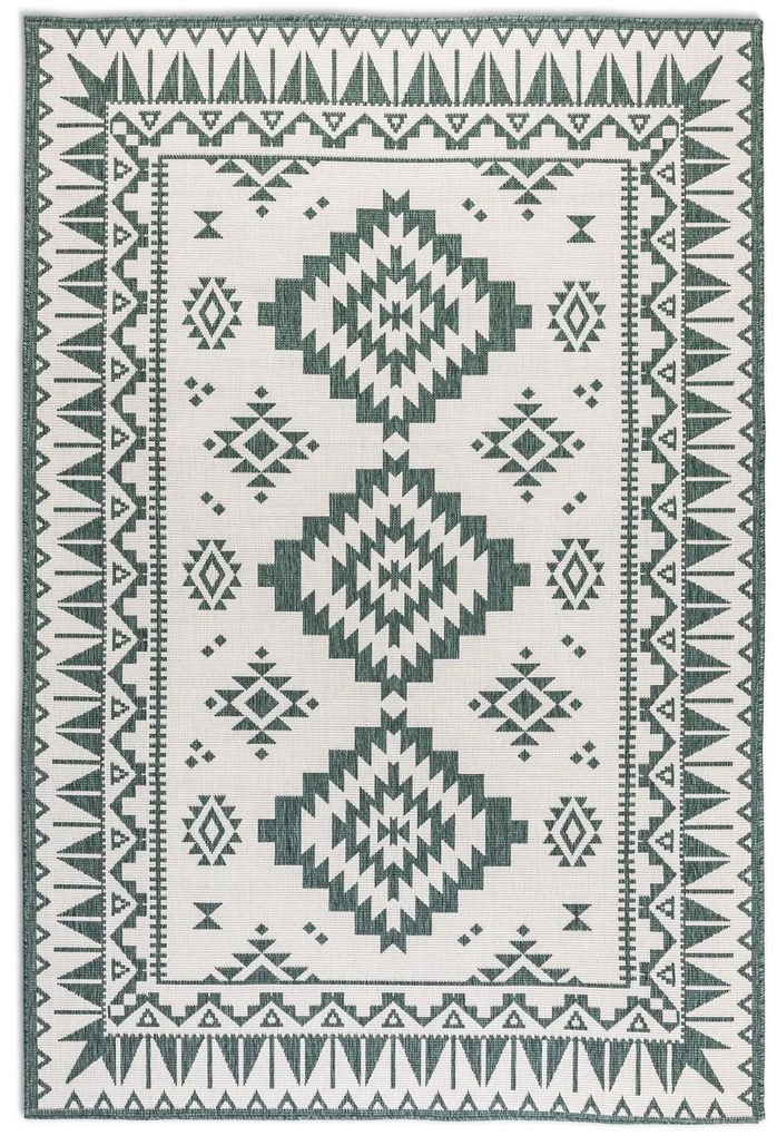 ELLE Decoration, Kusový koberec Gemini 106020 Green z kolekce Elle – na ven i na doma, 120x170, zelená, chodba / předsíň