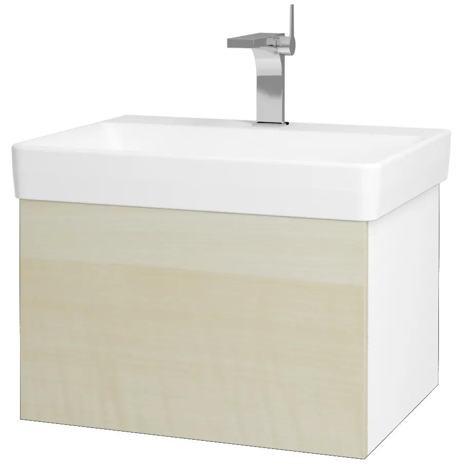 Dřevojas Koupelnová skříň VARIANTE SZZ 60 Varianta: N01 Bílá lesk / D15 Nebraska