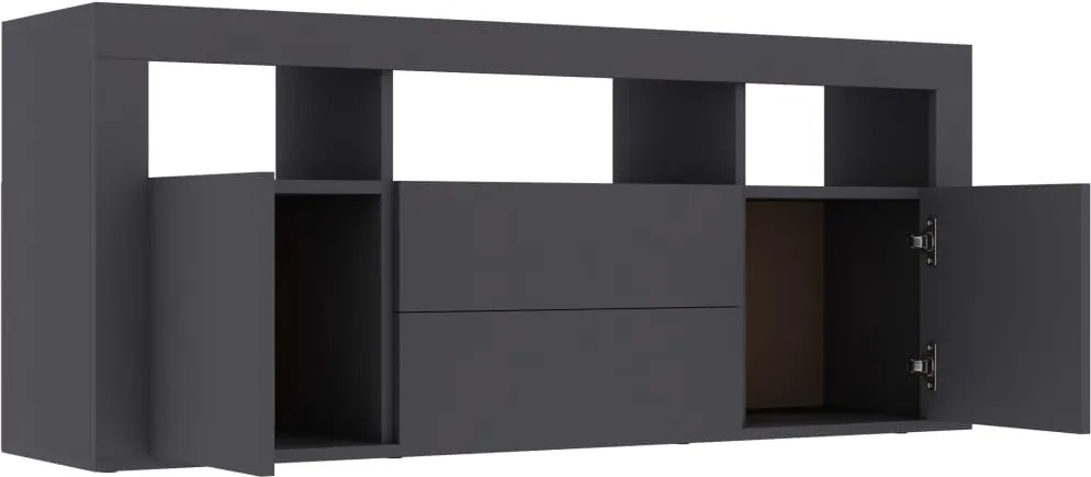 TV stolek Grays - šedý | 120x30x50 cm