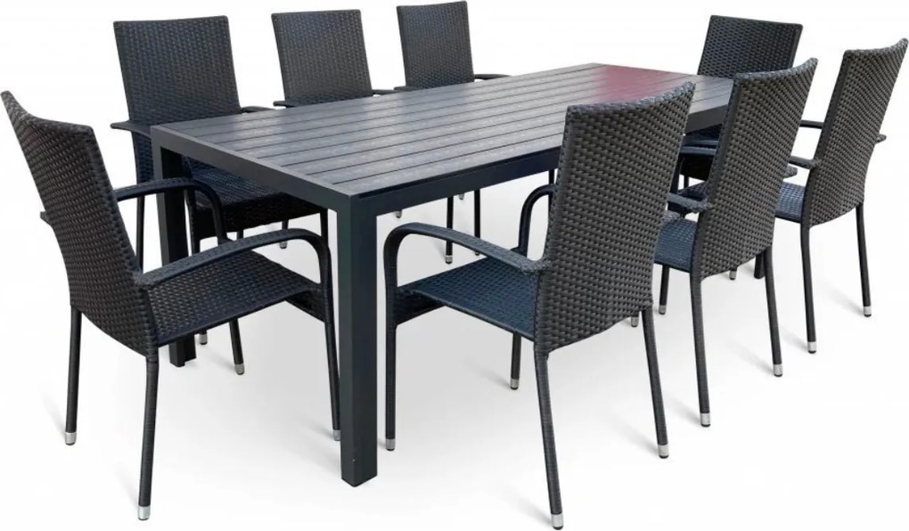 Vikio Zahradní set 190x90 pro 8 osob DT278-190 antracit