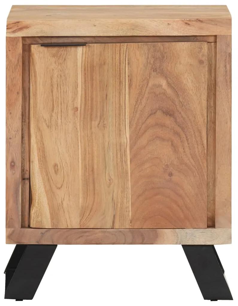 vidaXL Noční stolek 40 x 30 x 50 cm masivní akáciové dřevo živé hrany