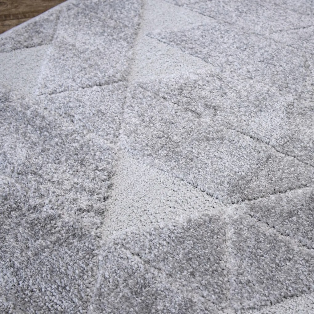 Angel Carpet, Kusový koberec Aurora 11 Grey, 60x110, šedá, kancelář