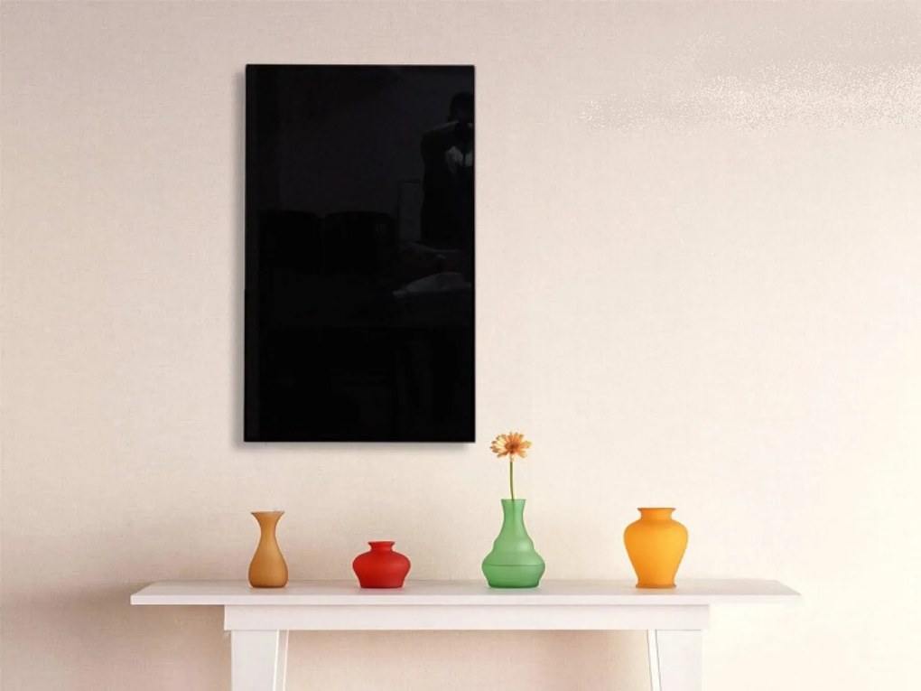 Skleněný Infrapanel GLASS 450W Černý | Výhřevnost 8 m2 | 80x60 cm | WiFi termostat