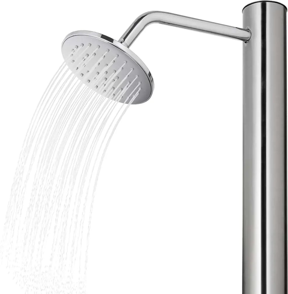 Zahradní sprcha 215 cm nerezová ocel 315940