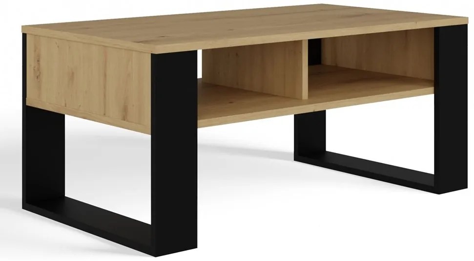 Konferenční stolek Lawa MODERN 2P dub artisan/černý