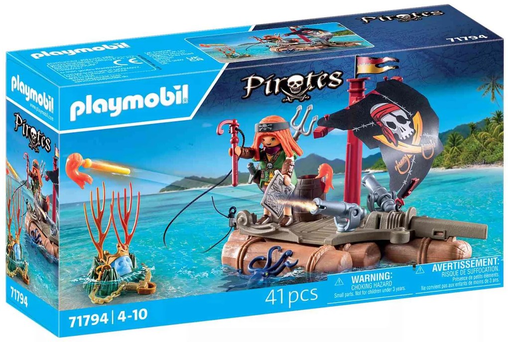 Playmobil 71794 pirátský vor s pokladem