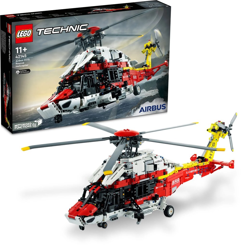Lego stavebnice lego technic 42145 záchranářský vrtulník airbus h175