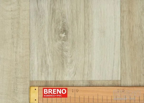 Breno PVC POLARIS Lime Oak 690M – světlé dřevo, šíře 400 cm