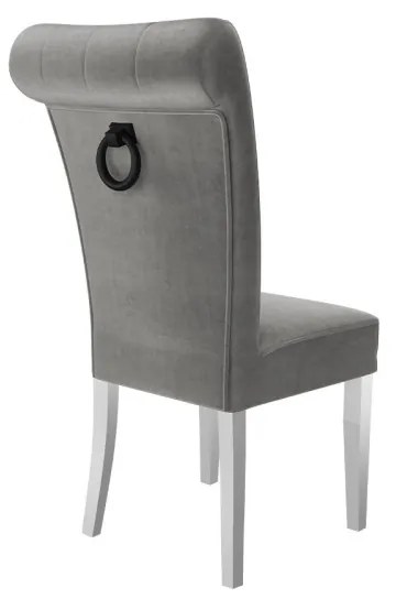 Čalouněná jídelní židle ST65 + klepadlo, Klepadlo: černá, Barva křesla: černá, Potah: Magic Velvet 2225