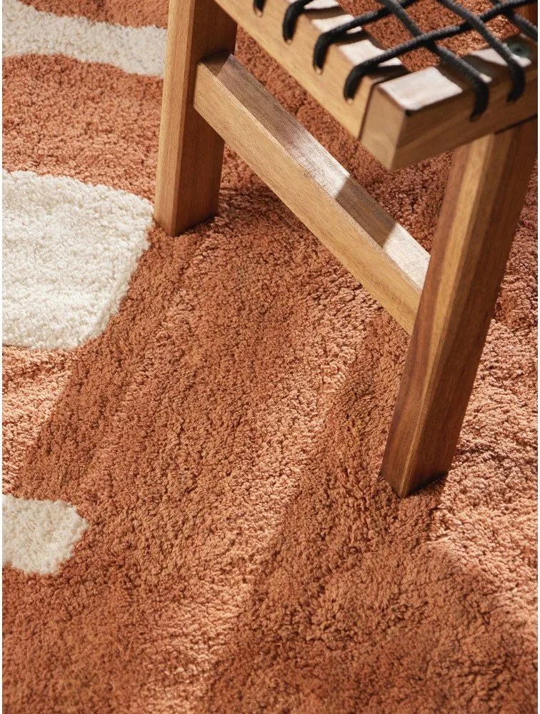 Oranžový/krémový pratelný/ručně tkaný bavlněný dětský koberec 140x200 cm Snuggle Doro – Hanse Home
