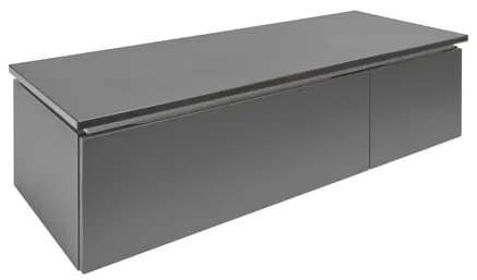 Koupelnová skříňka s krycí deskou SAT Feel 120x30x46 cm antracit mat SATFEEL2120ANTD