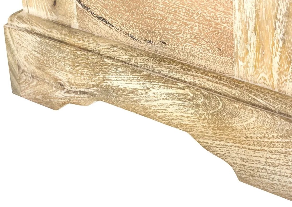 furniture-nabytek.cz - Masivní truhlice Patinor hrudníku z mangového dřeva, lakovaná, přírodní barva – 80×45×50 cm
