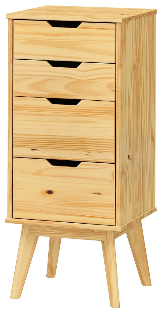 Idea Komoda BONITO - 2+2 zásuvky Provedení: Bezbarvý lak