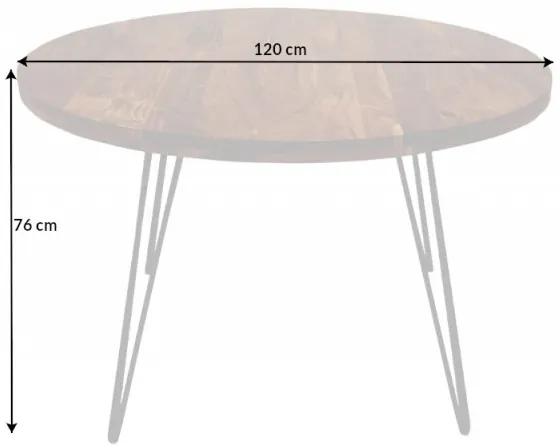 Designový jídelní stůl Shayla 120 cm akácie