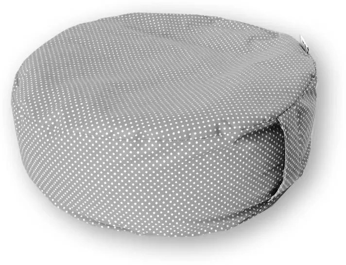 GADEO Pohankový meditační sedák LITTLE DOTS grey Baleno v: sáčku